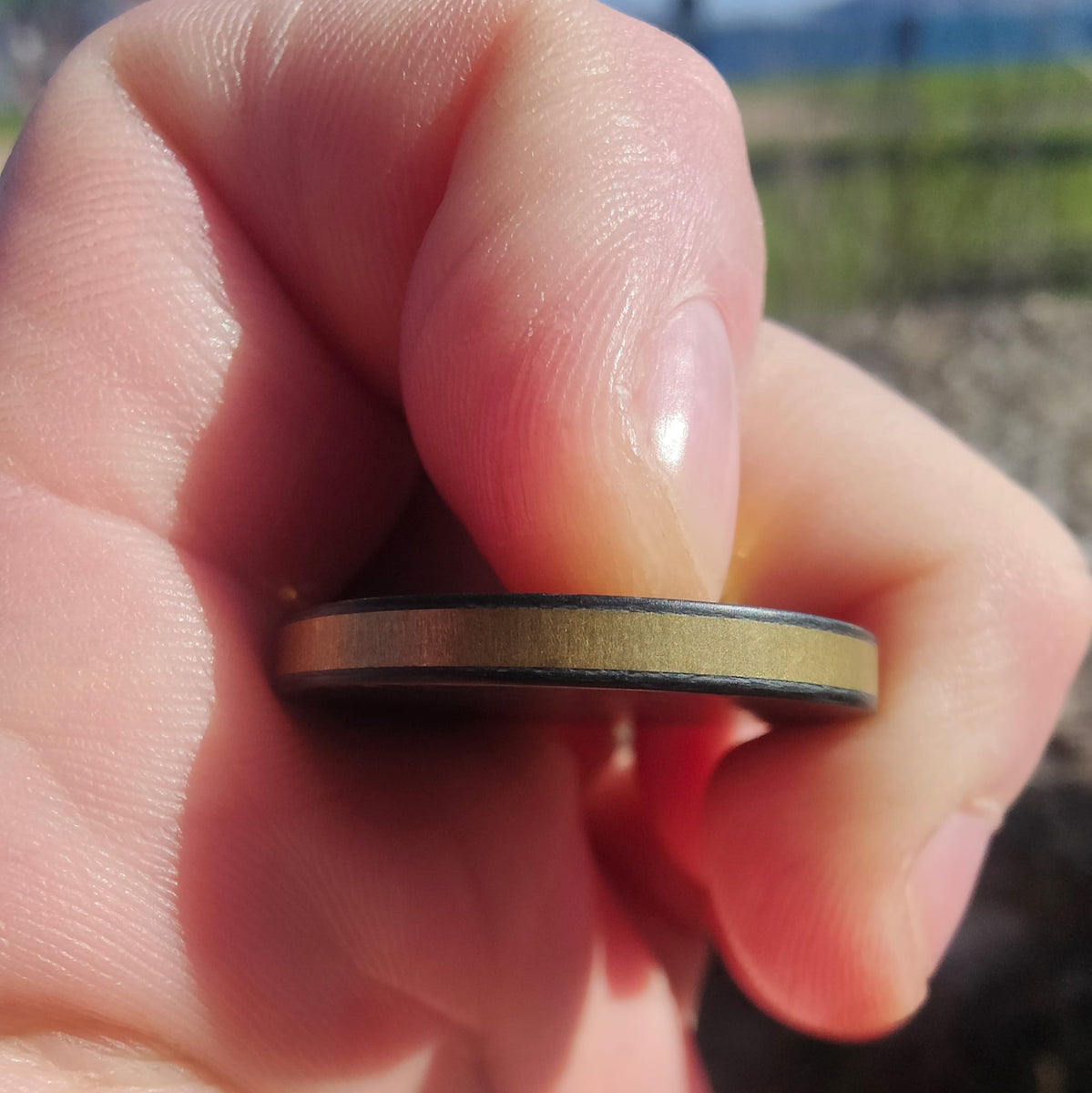 Carbon and Brass Sandwich Ball Marker – National Custom Works